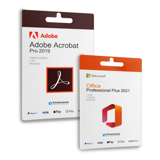 Office 2021 Pro Plus and Acrobat 2019 | Lifetime Licences